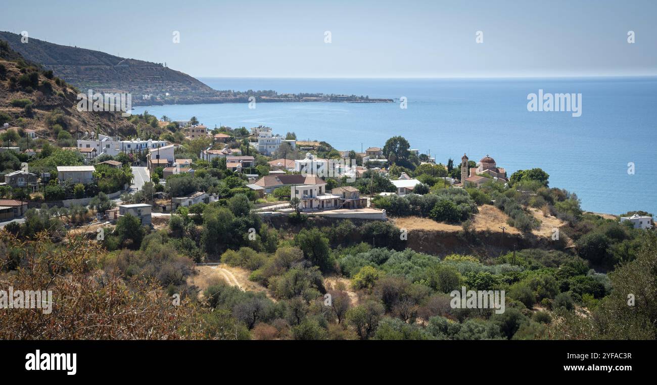 Drone aerial scenery of a coastline with blue turquoise sea water ...