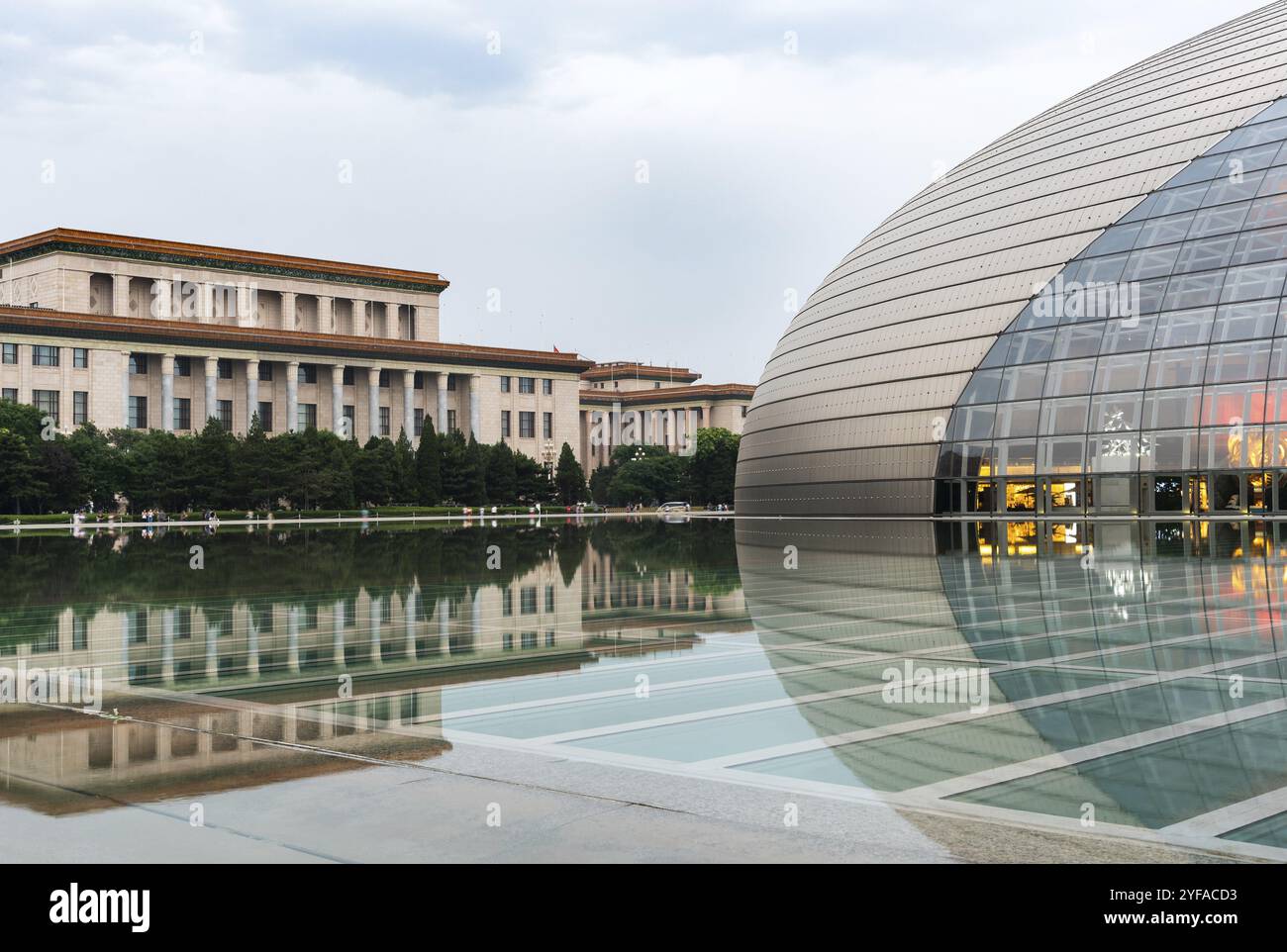 The modern Opera House of National Grand Theatre in Beijing China Stock ...