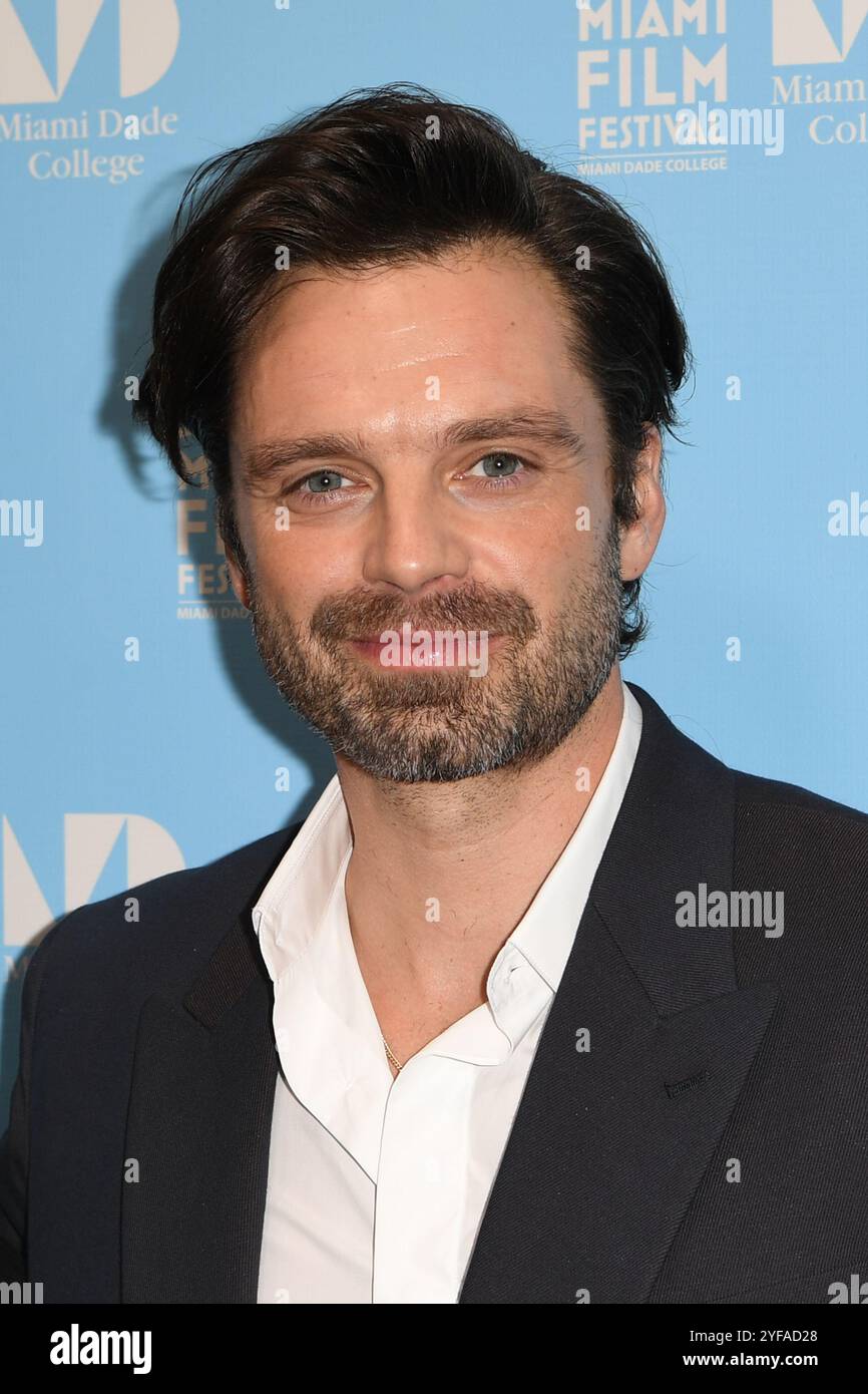Miami, FL, USA. 03rd Nov, 2024. Sebastian Stan attends the Miami Film ...
