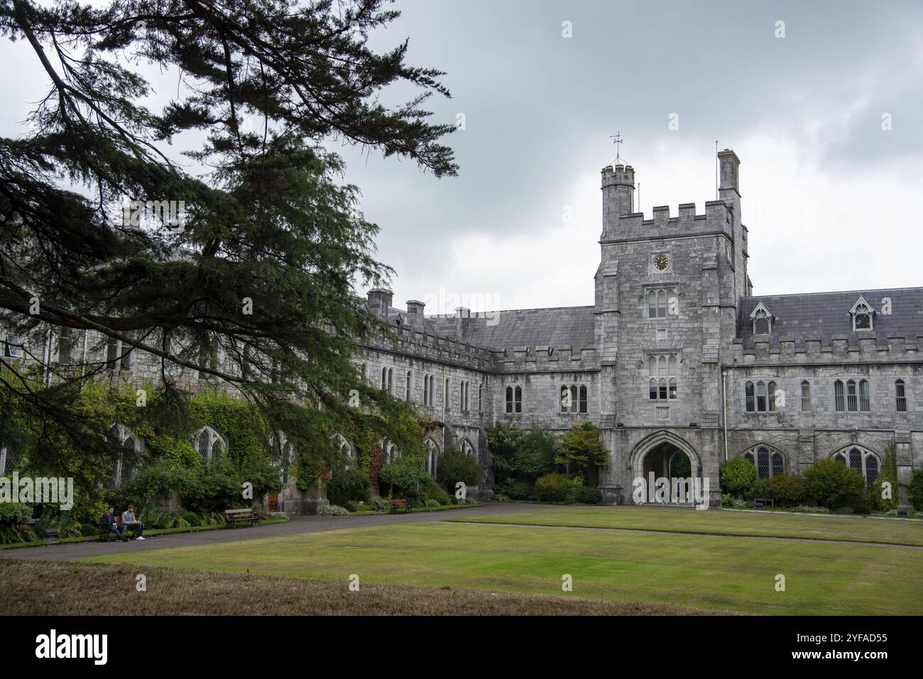 University college cork education main building and gardens. Cork city ...
