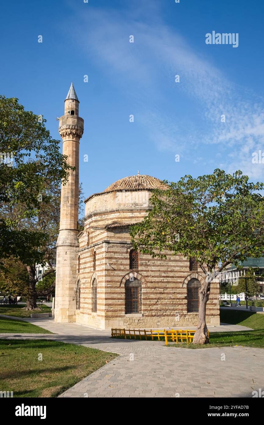 Exterior view to Muradie mosque in Vlore Center, Albania. Muradie ...
