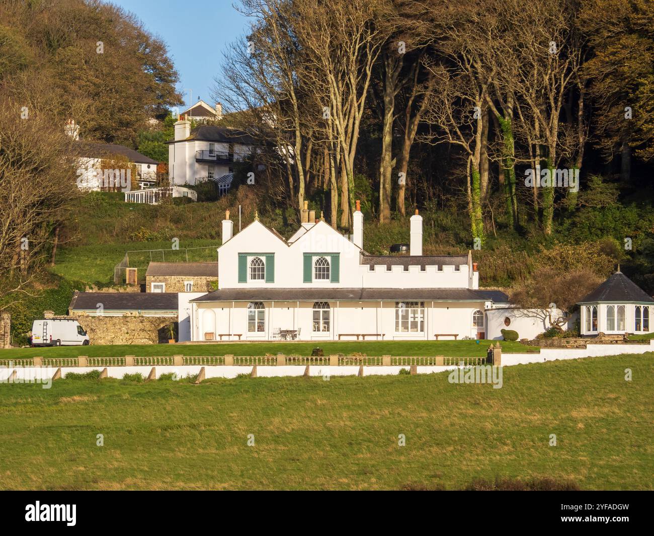 A large house in Seaton, Devon, UK Stock Photo - Alamy