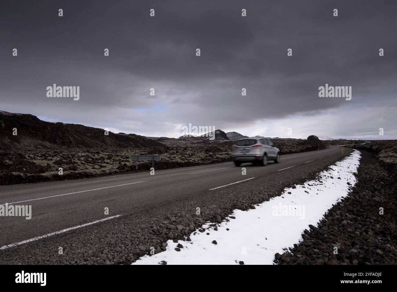 Car drives thunderstorm hi-res stock photography and images - Alamy