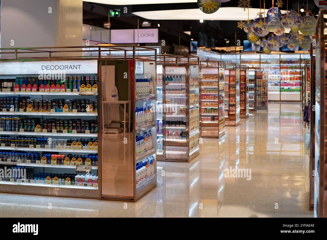 BANGKOK, THAILAND - DECEMBER 09, 2023: non-food products on display at ...