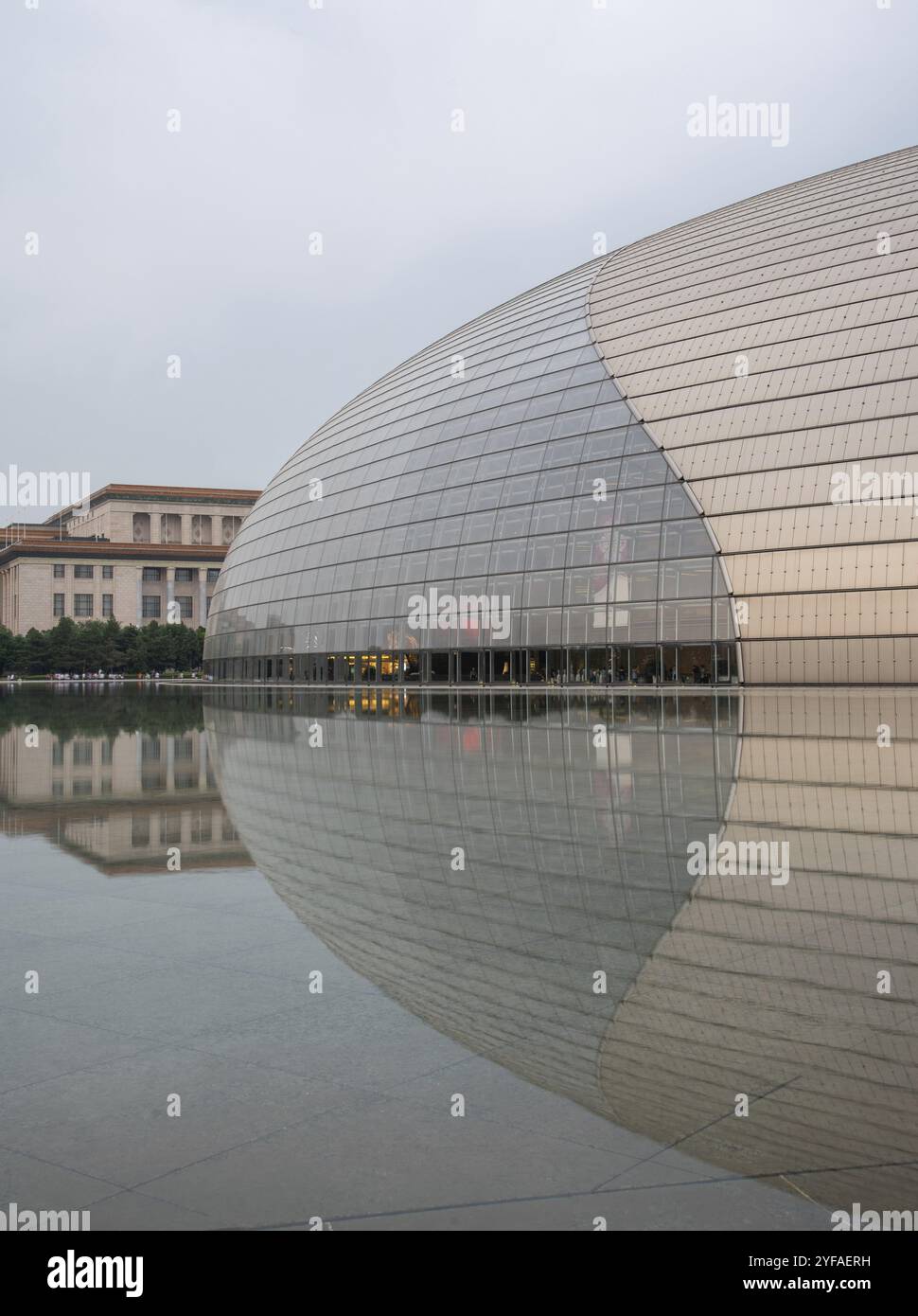 The modern Opera House of National Grand Theatre in Beijing China Stock ...