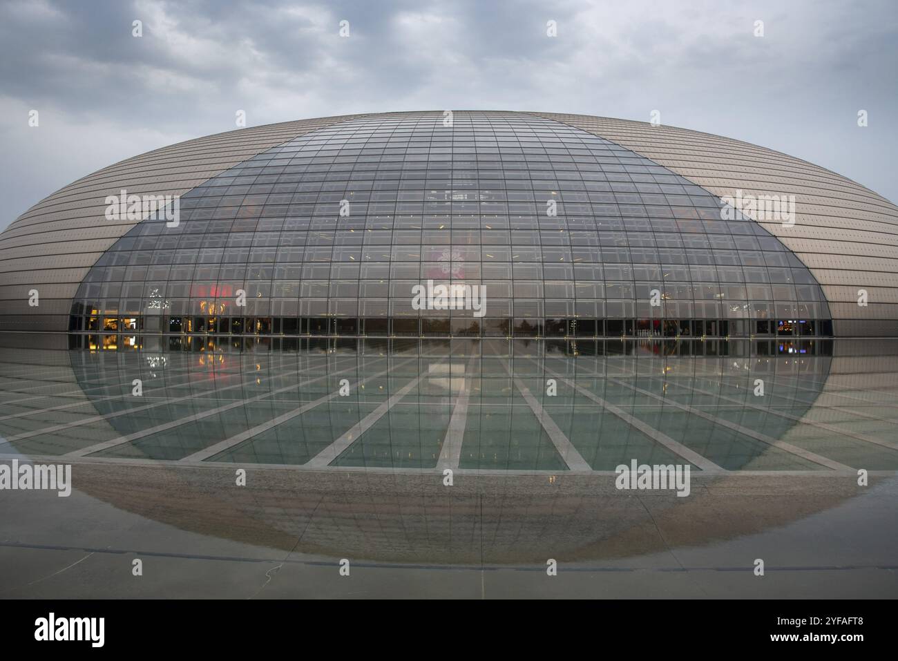 The modern Opera House of National Grand Theatre in Beijing China Stock ...