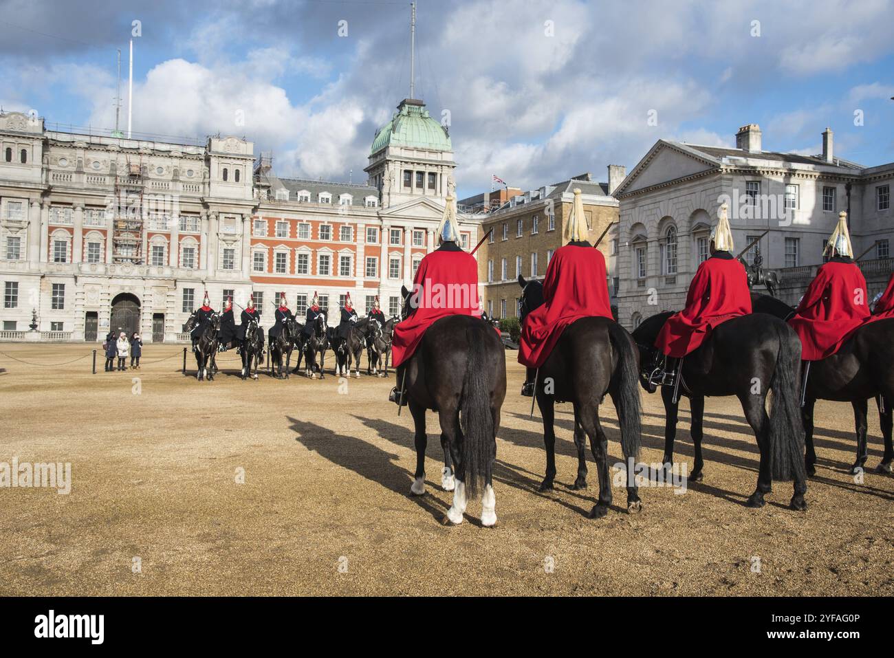 London, United Kingdom, January 18 2018: Members of the Queen's Royal ...