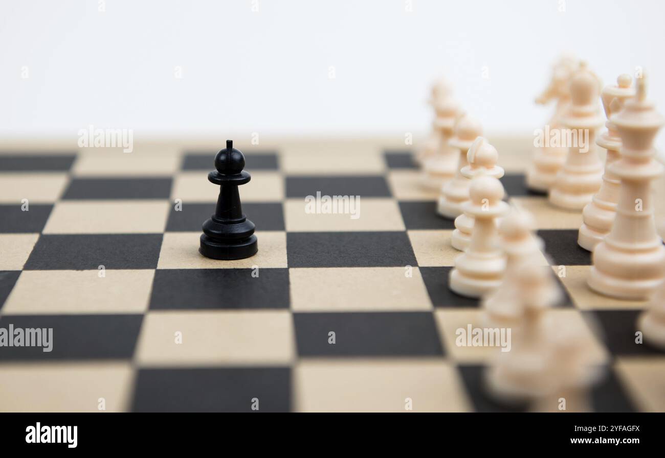 Wooden chess board figures on hi-res stock photography and images - Alamy