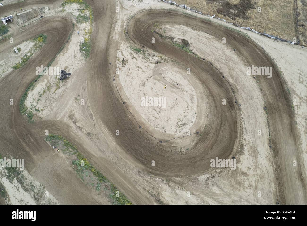 Birds eye view winding motorcycle hi-res stock photography and images ...