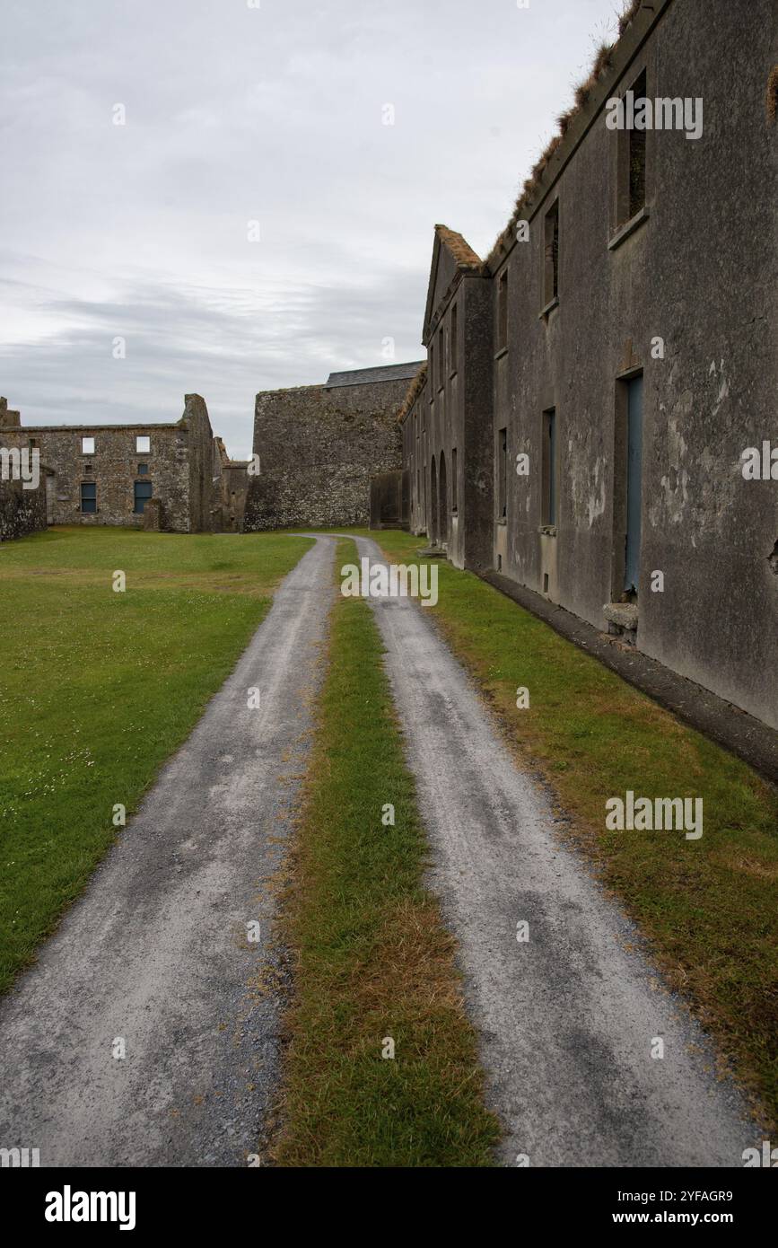 Ruins of ancient castle. Charles fort Kinsale landmark place. Cork ...