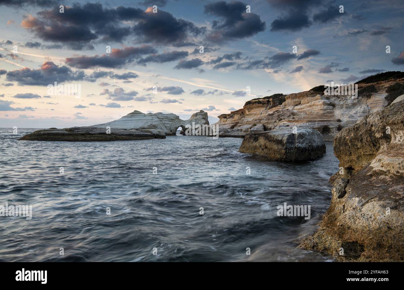 Rocky coast cyprus sunset hi-res stock photography and images - Alamy