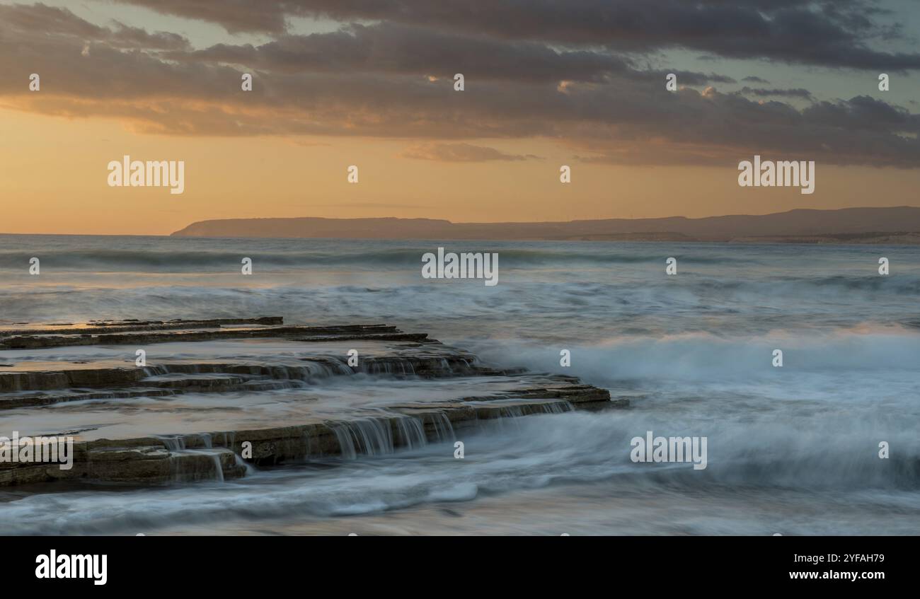 Rocky coast cyprus sunset hi-res stock photography and images - Alamy