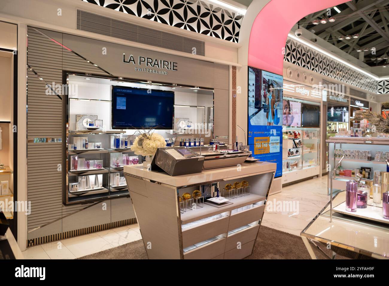BANGKOK, THAILAND - DECEMBER 12, 2023: La Prairie products on display ...