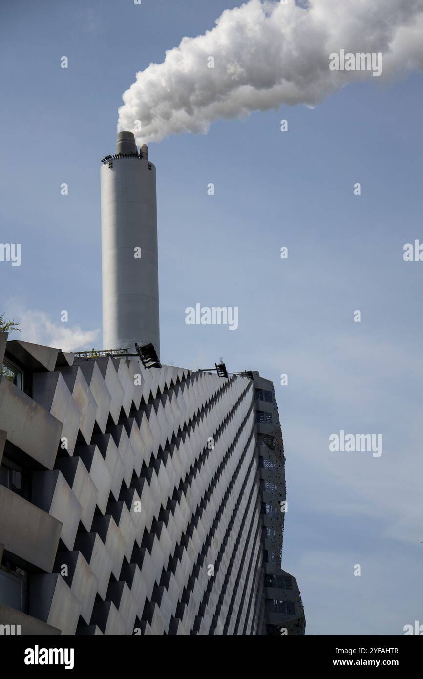 Amager Bakke in Copenhagen, Denmark, known as Amager Slope or Copenhill ...