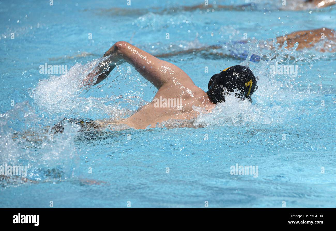 Swimming pool training athletes practice hi-res stock photography and ...
