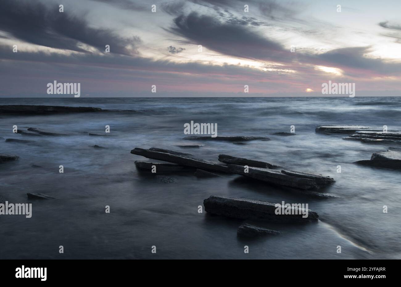 Rocky coast cyprus sunset hi-res stock photography and images - Alamy