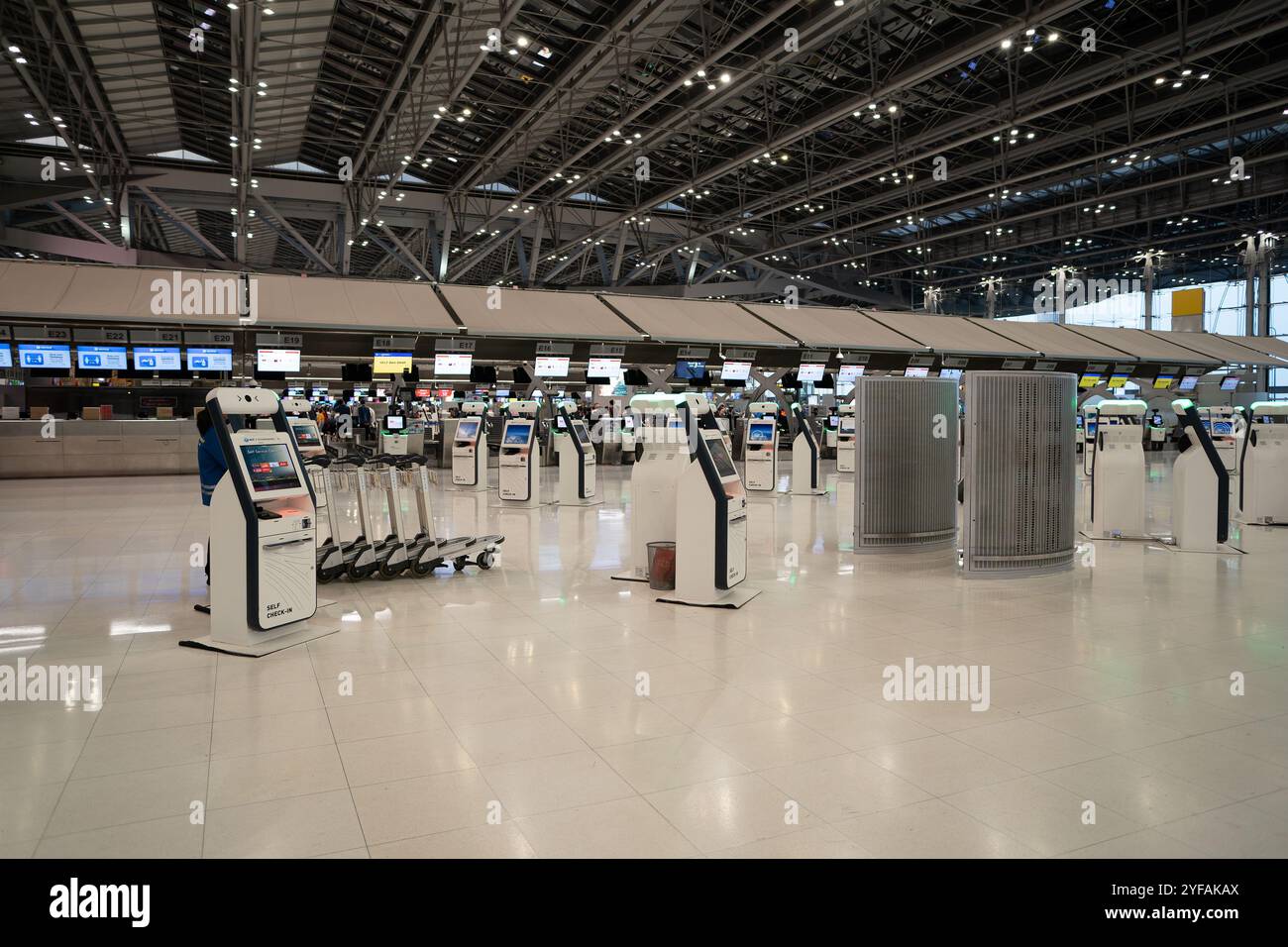 BANGKOK, THAILAND - OCTOBER 28, 2023: self check-in kiosks in ...