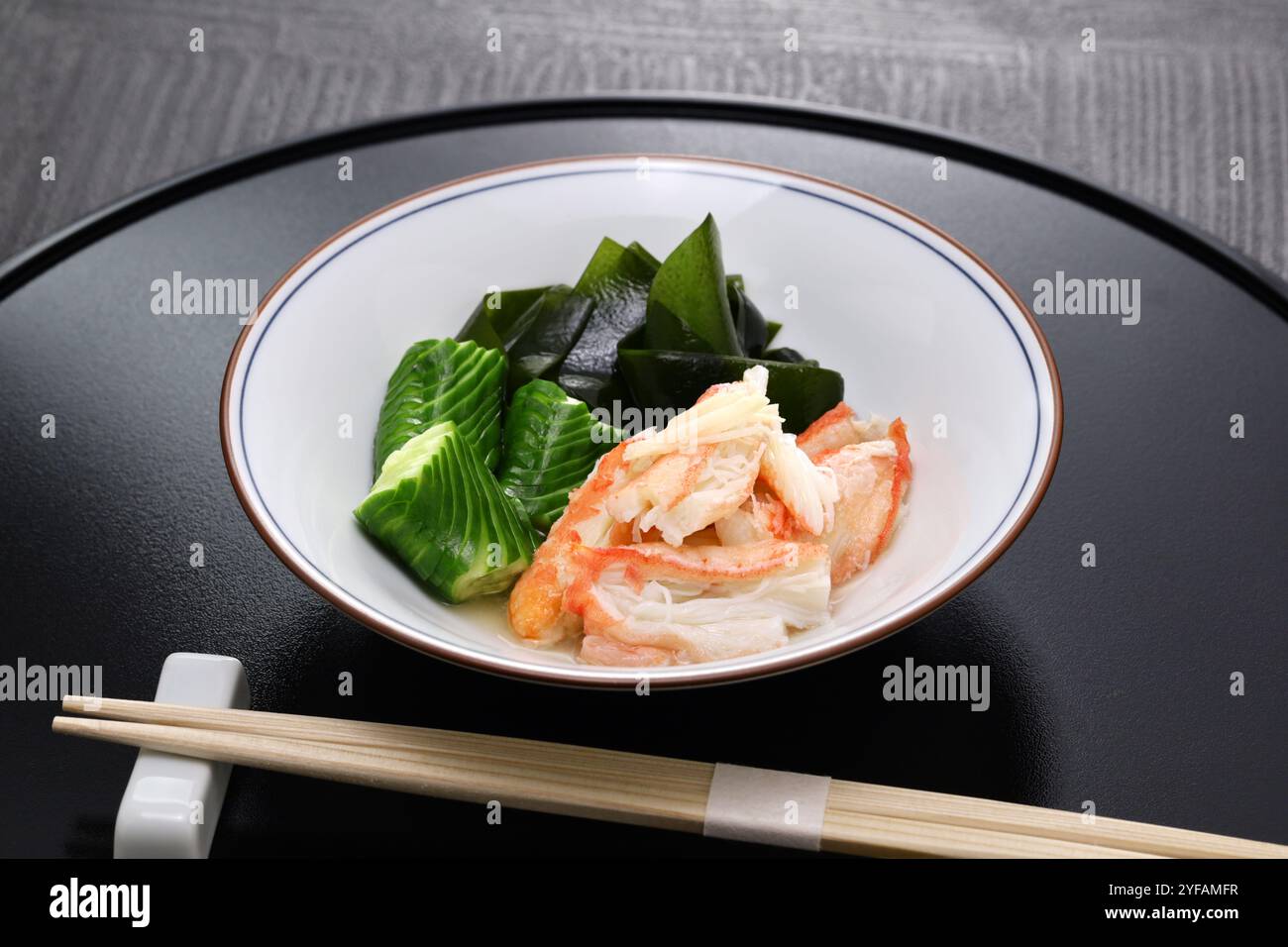 Snow crab vinegared dish, Japanese cuisine Stock Photo - Alamy