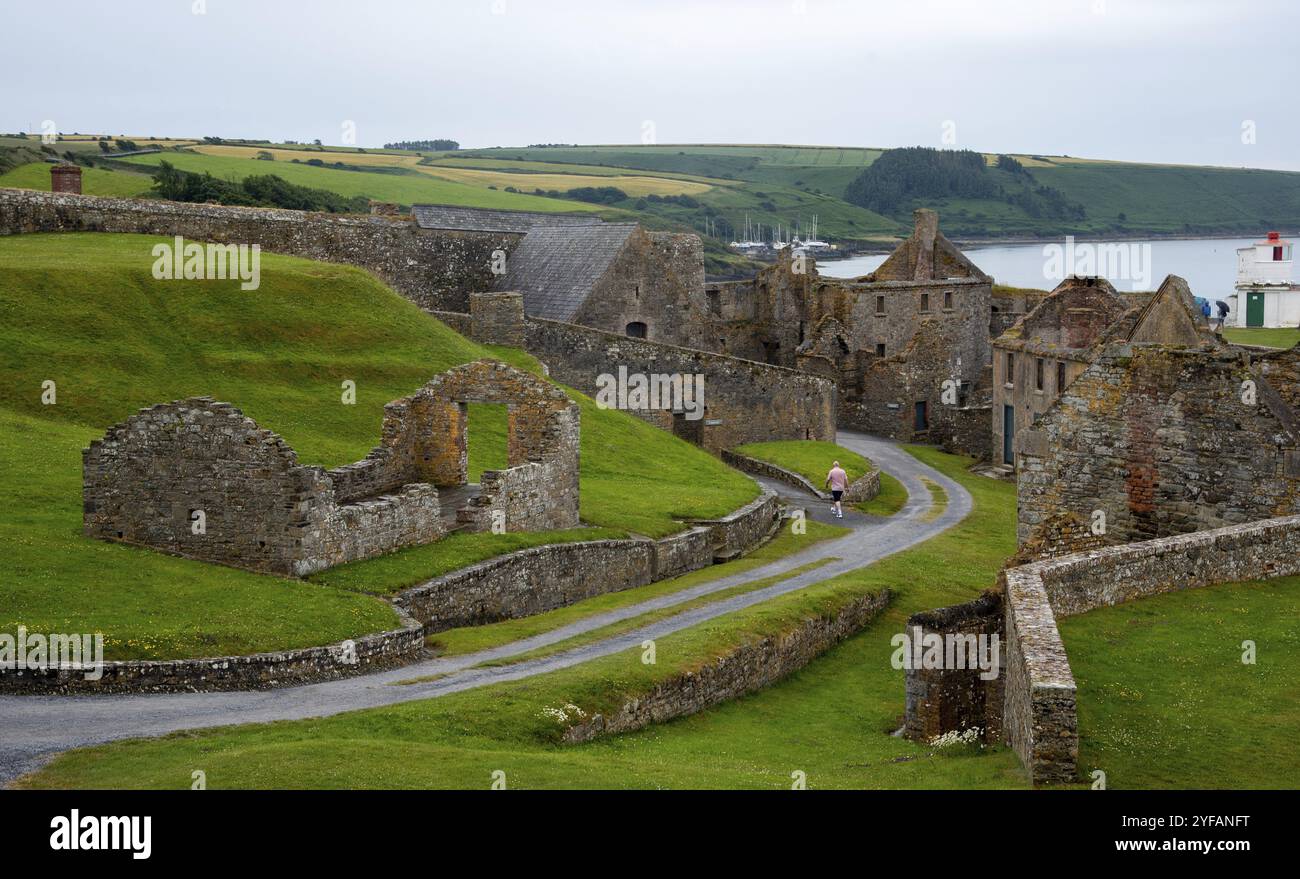 Ruins of ancient castle. Charles fort Kinsale landmark place. Cork ...