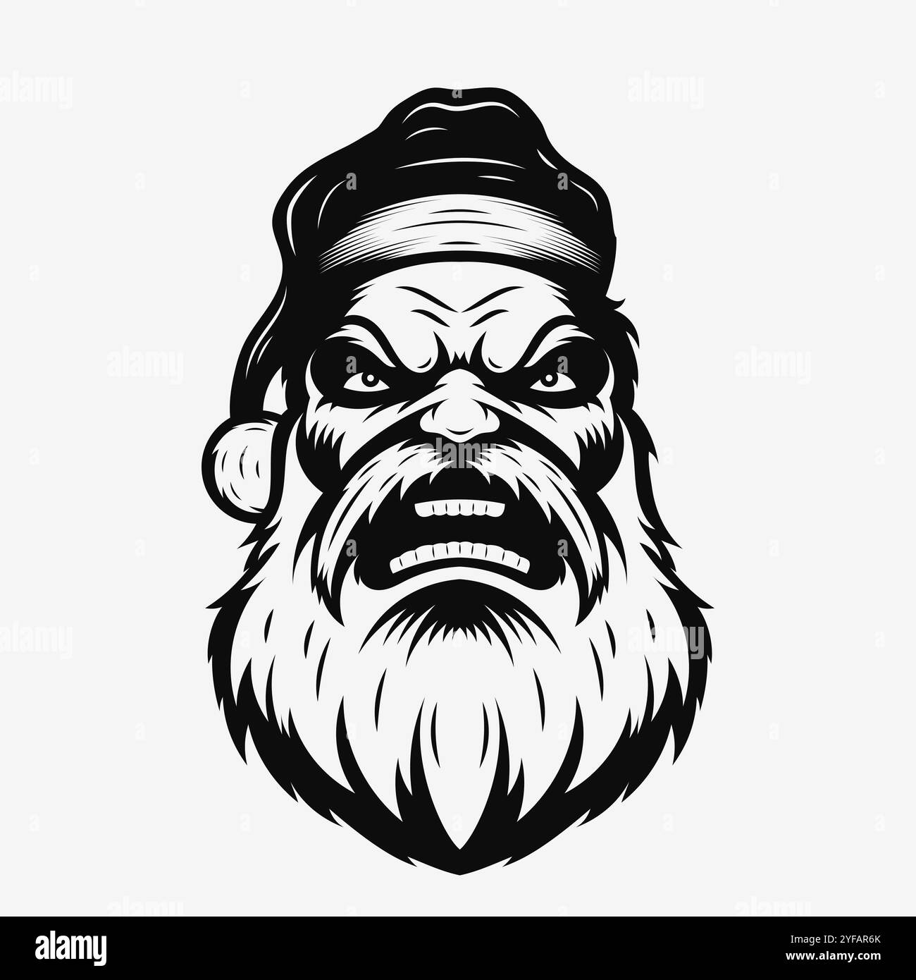 Cartoon angry santa claus hi-res stock photography and images - Alamy