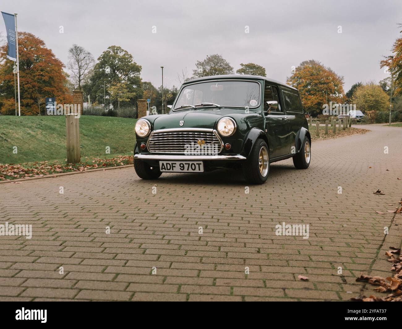 1978 Austin Mini Van arriving at the Banbury Car & Bike Meet Stock ...
