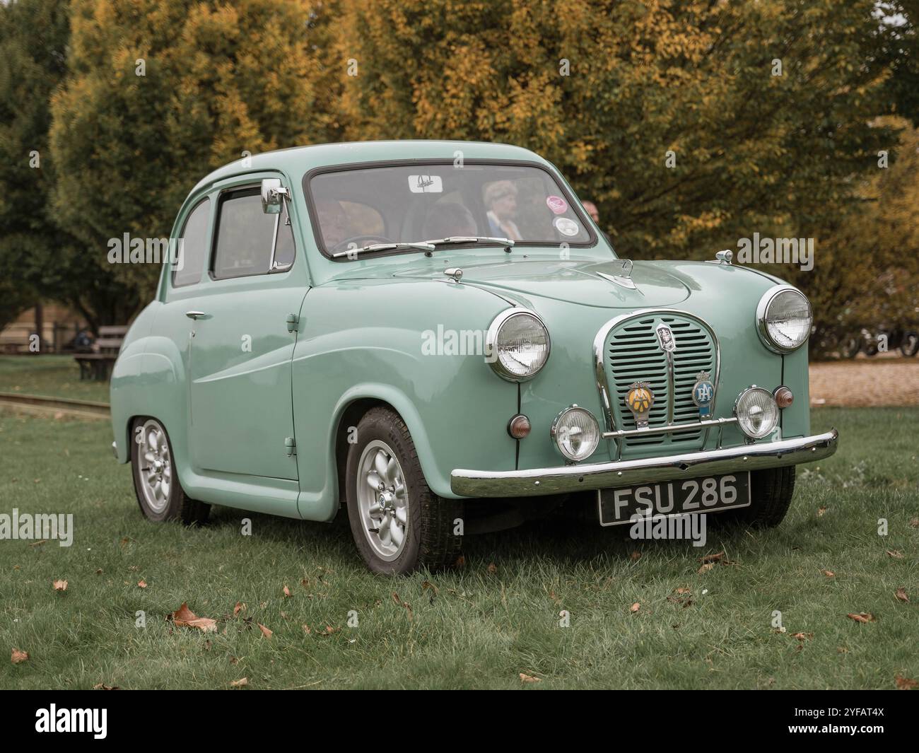 A grey Austin A35 at the Banbury Car & Bike Meet Stock Photo - Alamy