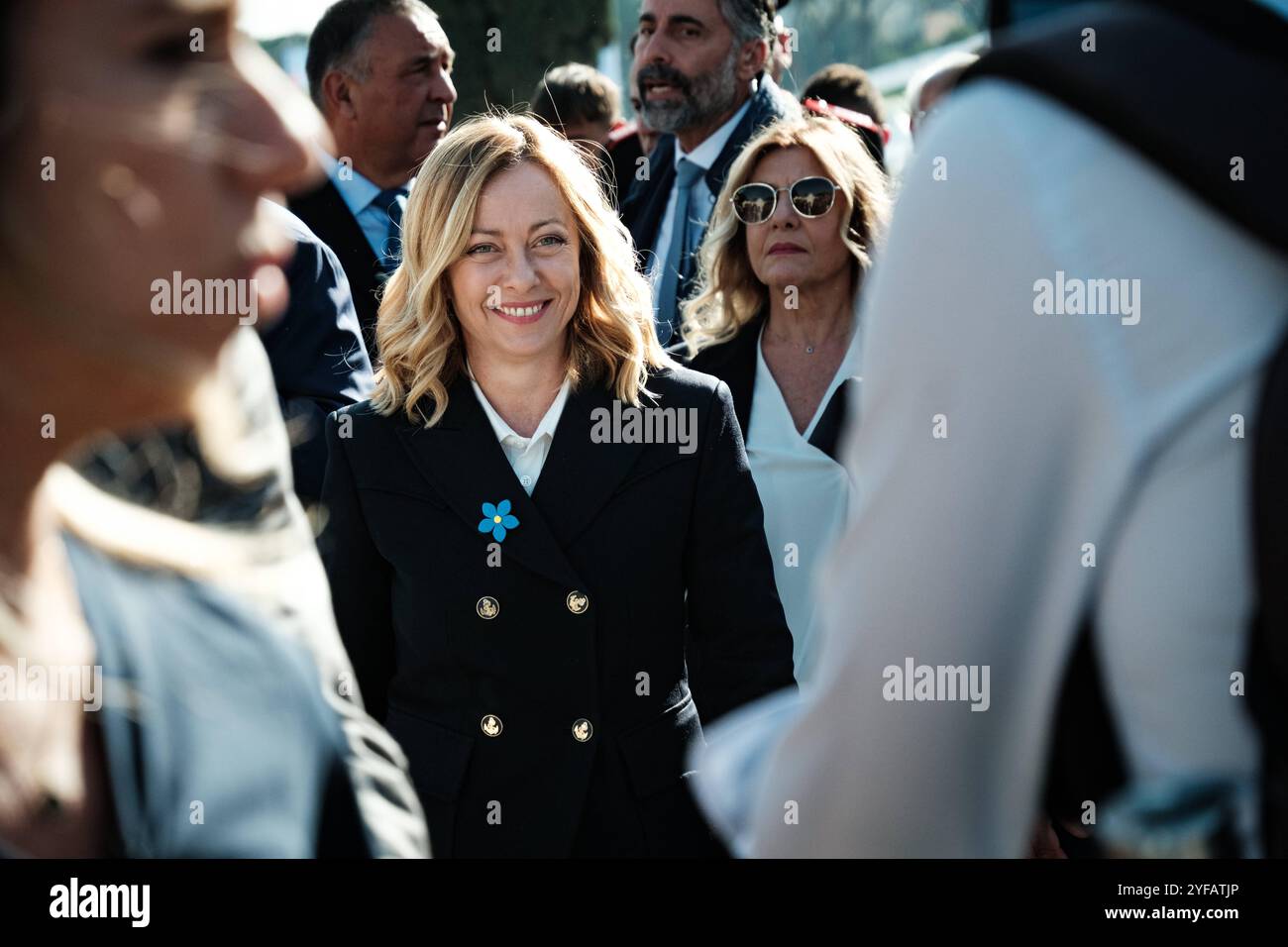 Rome, Prime Minister Giorgia Meloni visits Villaggio Difesa Defense ...