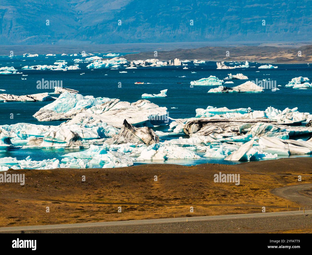 Aerial View of Jökulsárlón Glacier Lagoon, Iceland's Most Popular ...