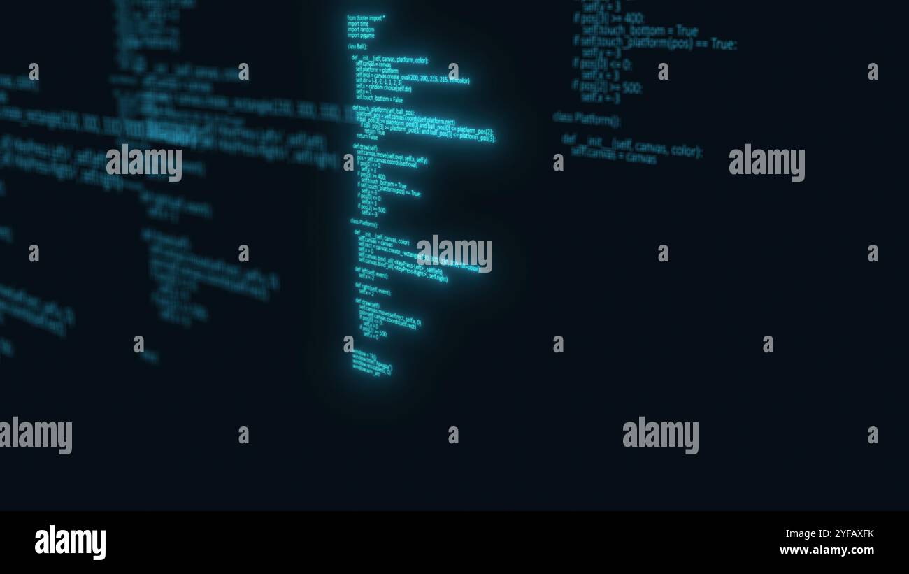 Programming code. Computer generated 3d render Stock Photo - Alamy