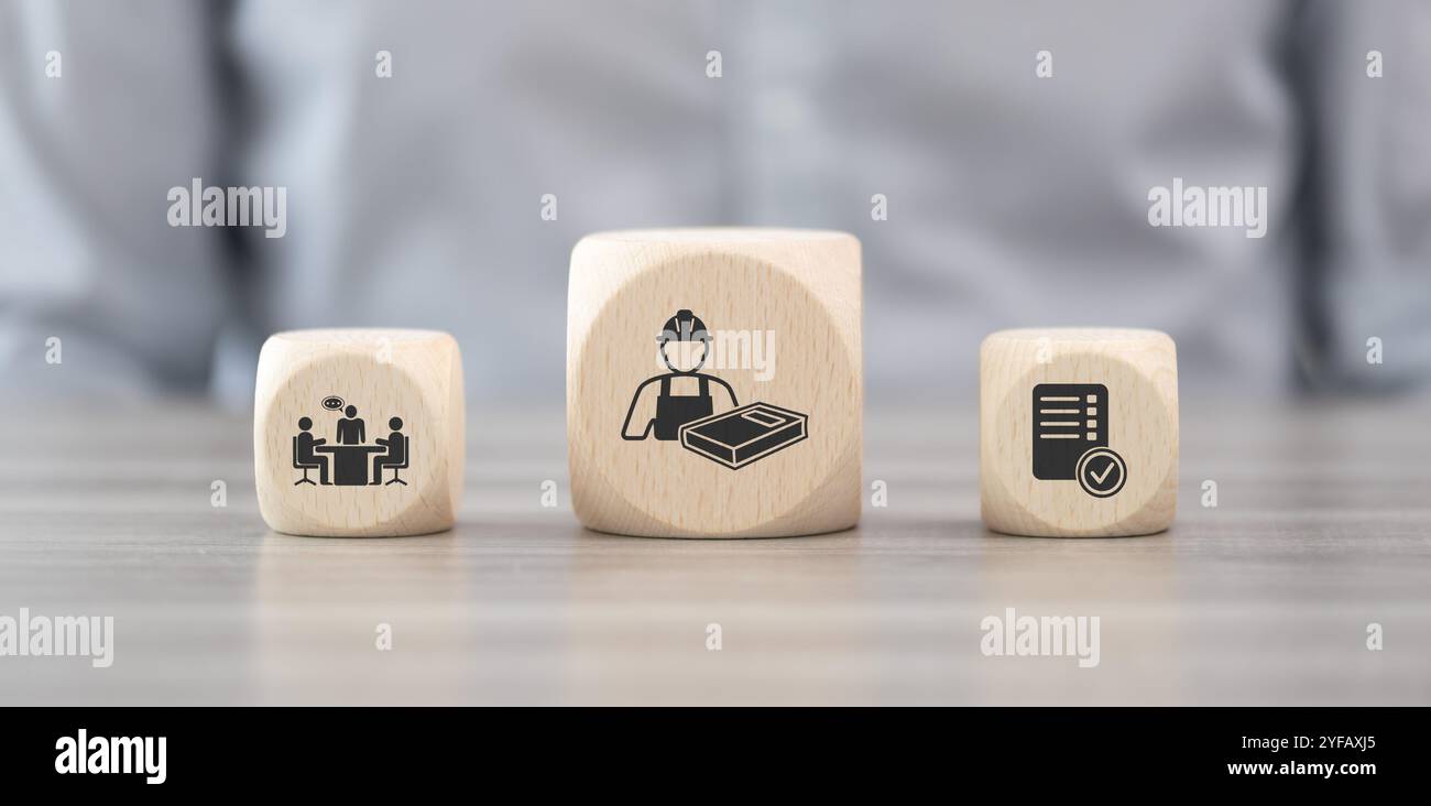 Wooden blocks with symbol of continuing education concept Stock Photo ...