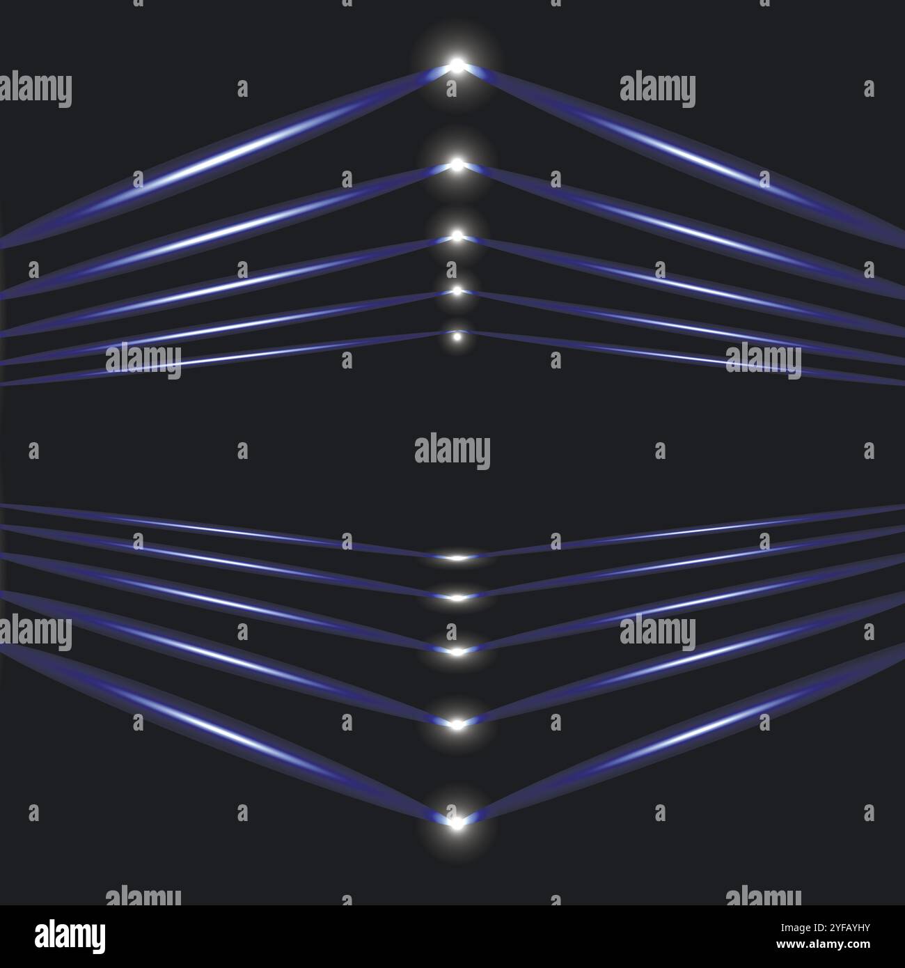 Bright lines in abstract style on dark background. Vector template ...