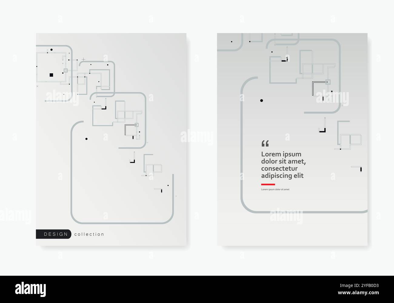 Geometric shapes on brochure template. Abstract geometry shape ...