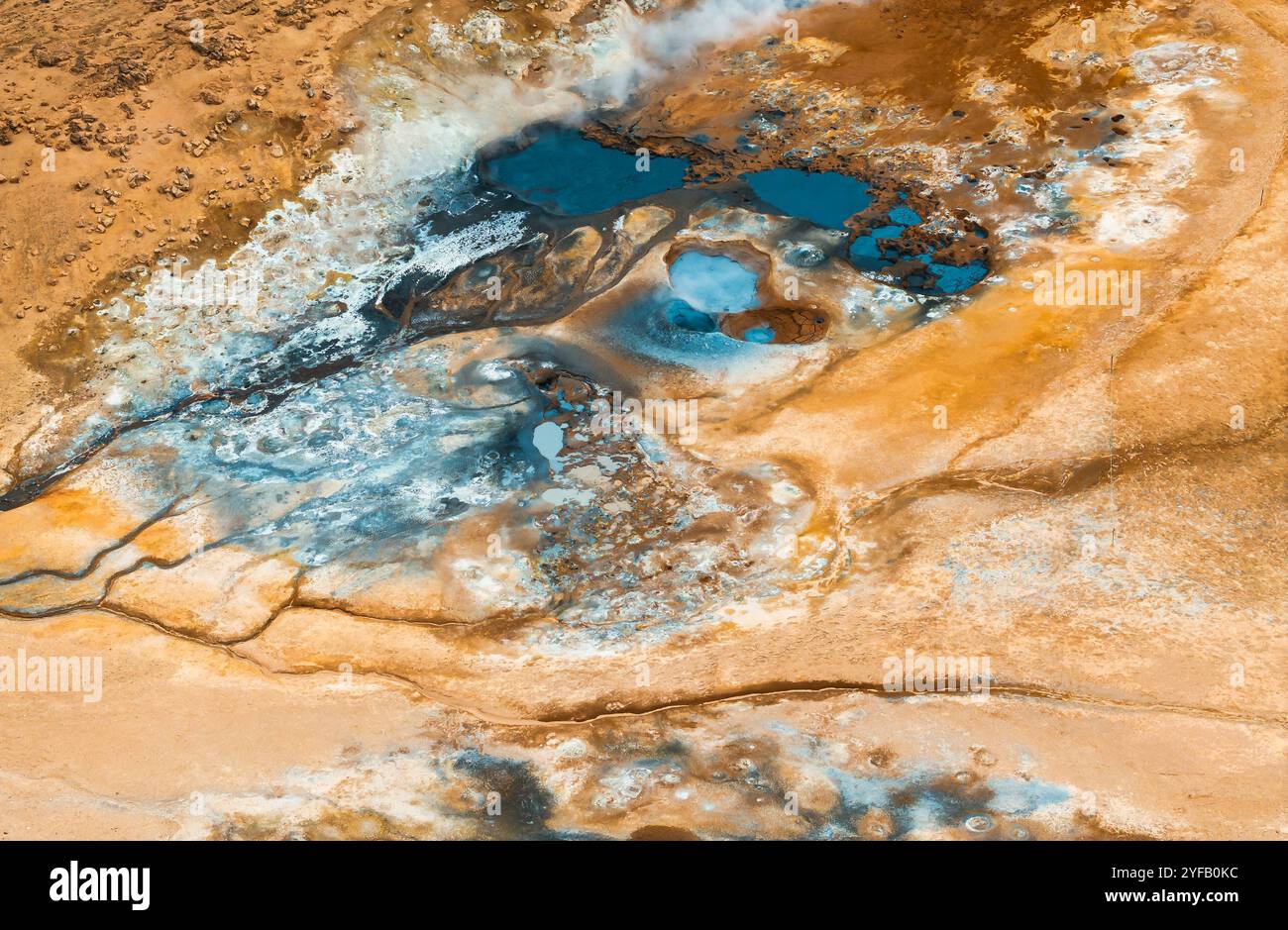 Geothermal activity mud pits hi-res stock photography and images - Alamy