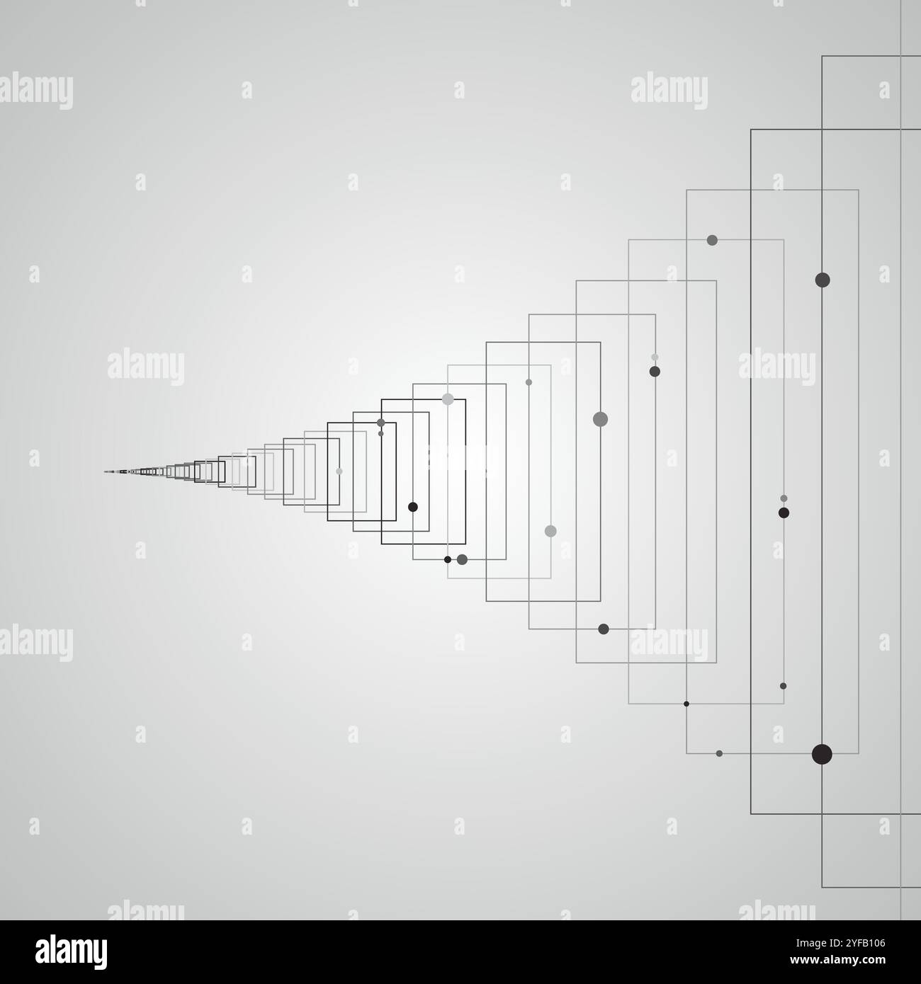 Connect lines squares. Abstract geometric pattern. Digital ...