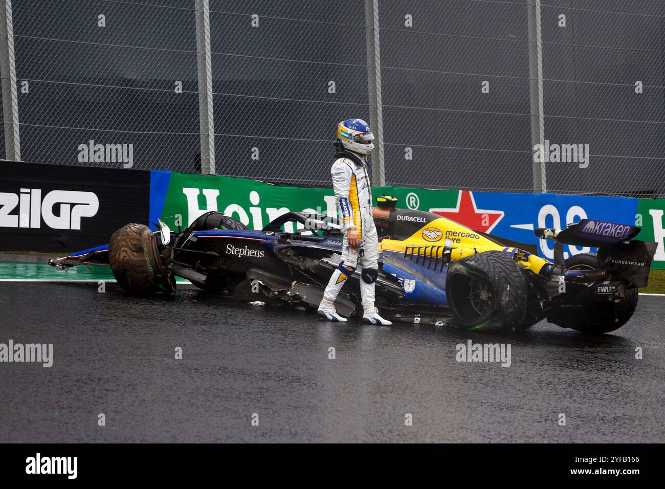 Sao Paulo, Brazil. 3rd Nov, 2024. #43 Franco Colapinto (ARG, Williams Racing), F1 Grand Prix of ...