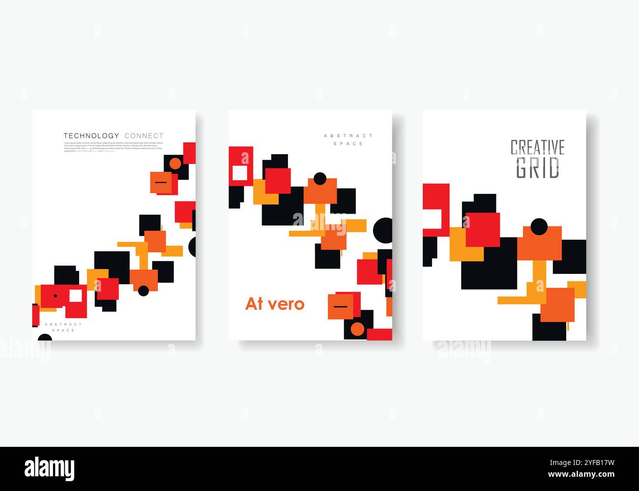Vector minimal illustration. Presentation cover. Corporate document ...