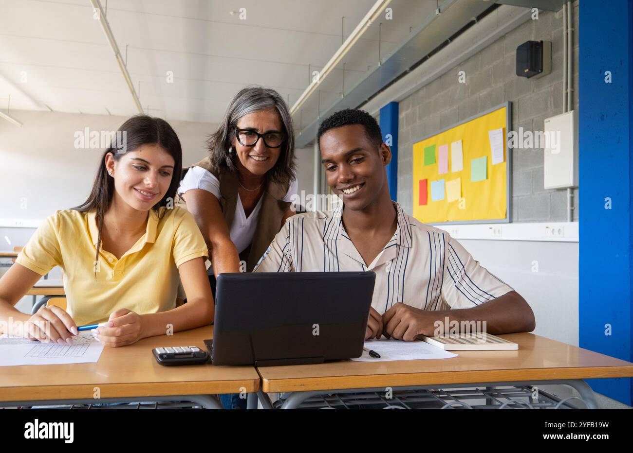 Diverse students working together spain hi-res stock photography and ...