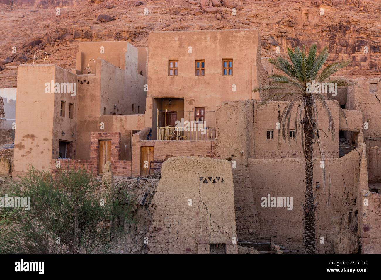 Mud houses in Al Ula Old town, Saudi Arabia Stock Photo - Alamy