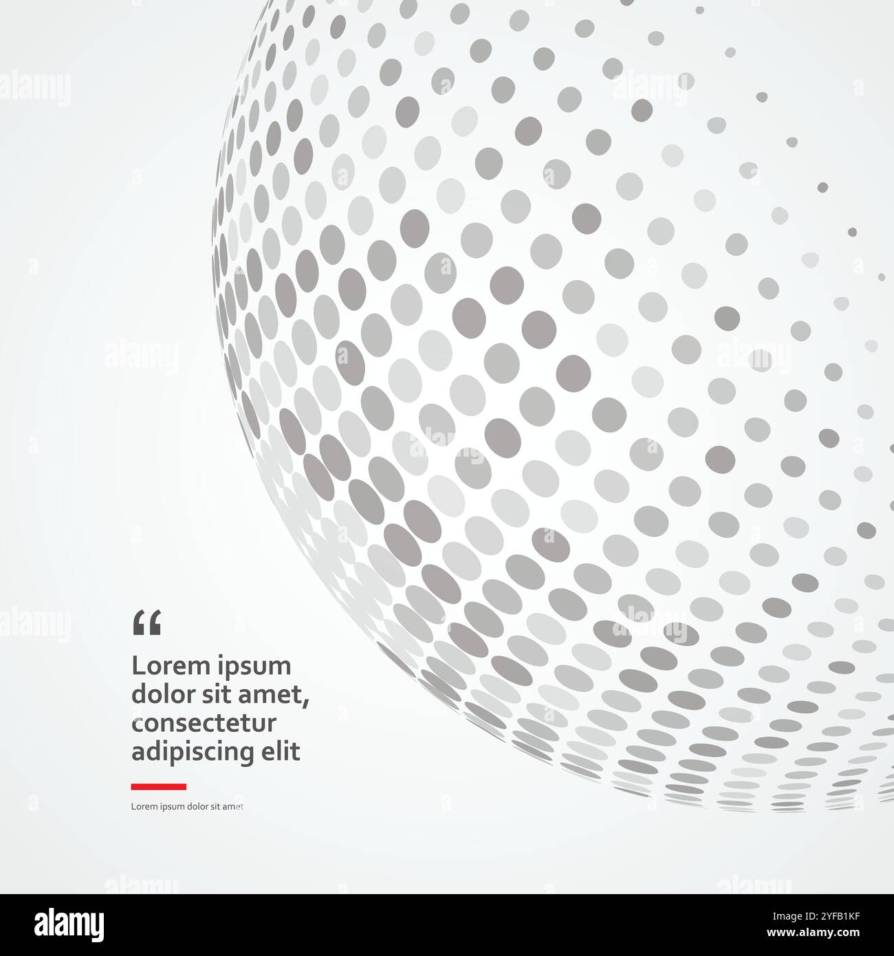 3d sphere consisting points. Innovation technology concept. Digital background. Modern 3d ...