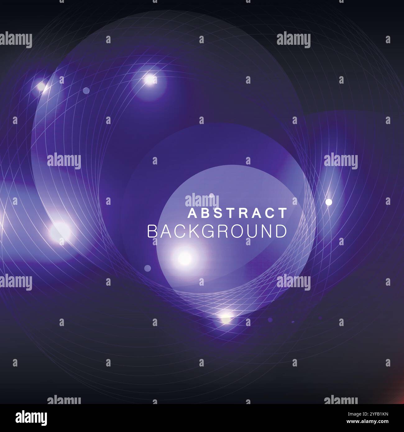 Vector bright circle on blue space. Design illustration Stock Vector ...