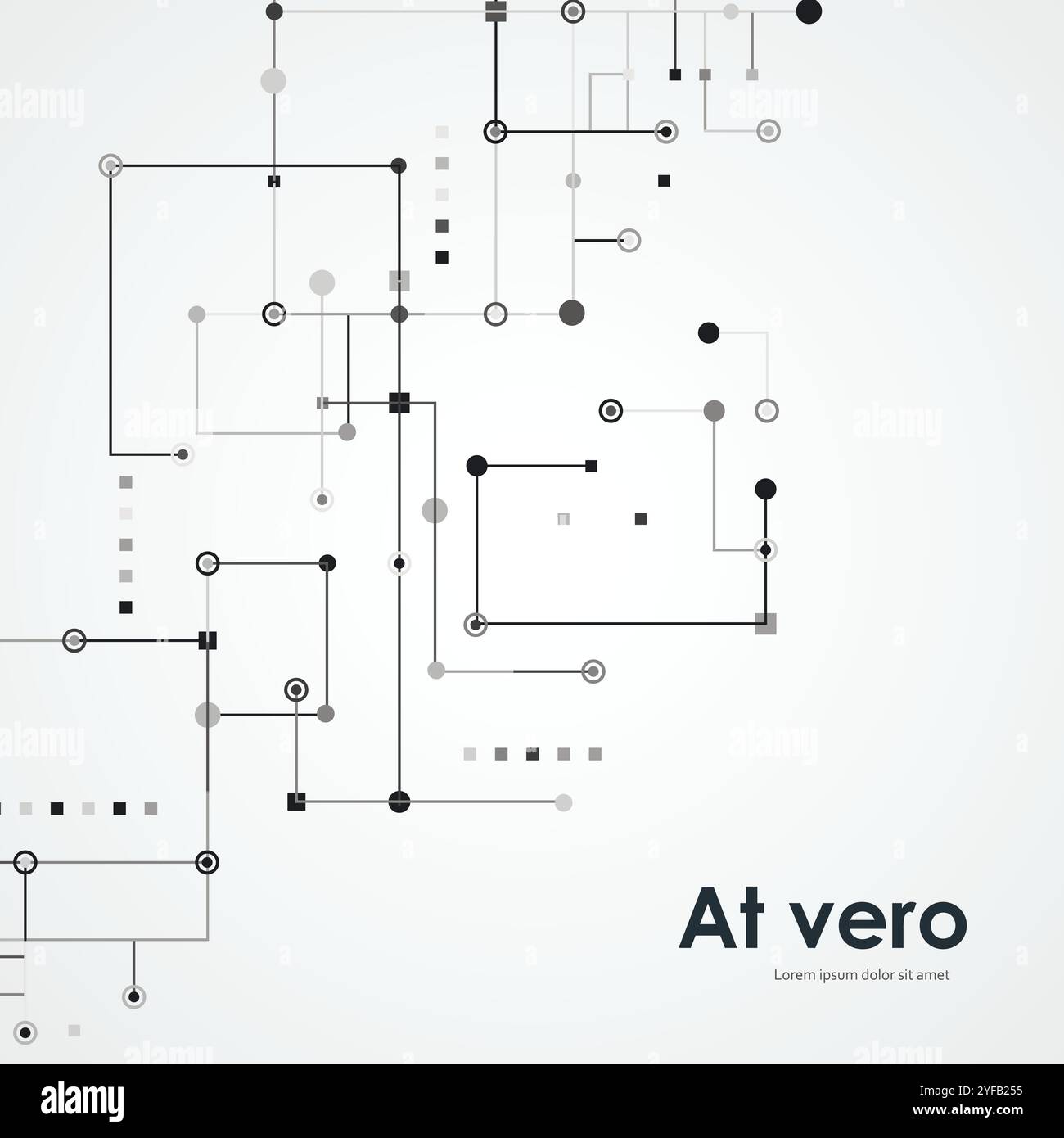 Vector Digital communication. Connection structure. Abstract background ...