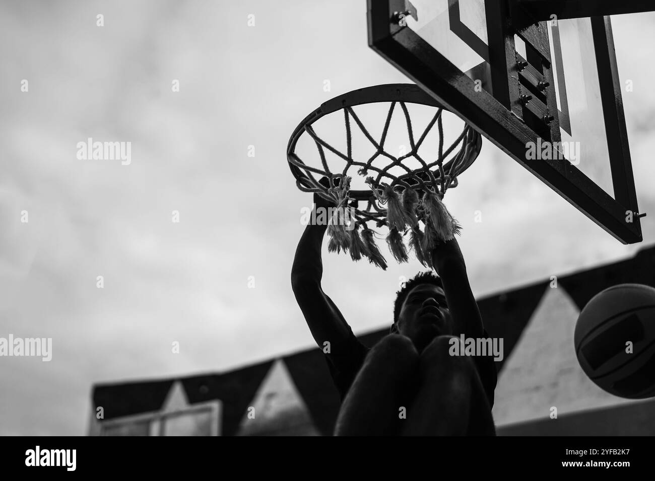 Young sport african american Black and White Stock Photos & Images - Alamy