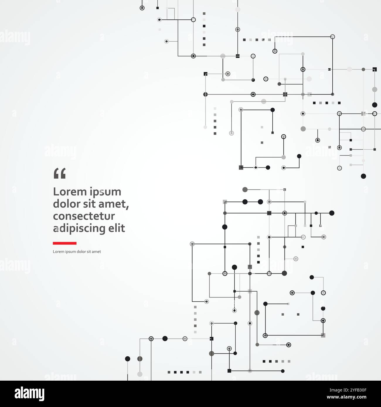 Social media background. Dotted line. Connected square lines Stock ...