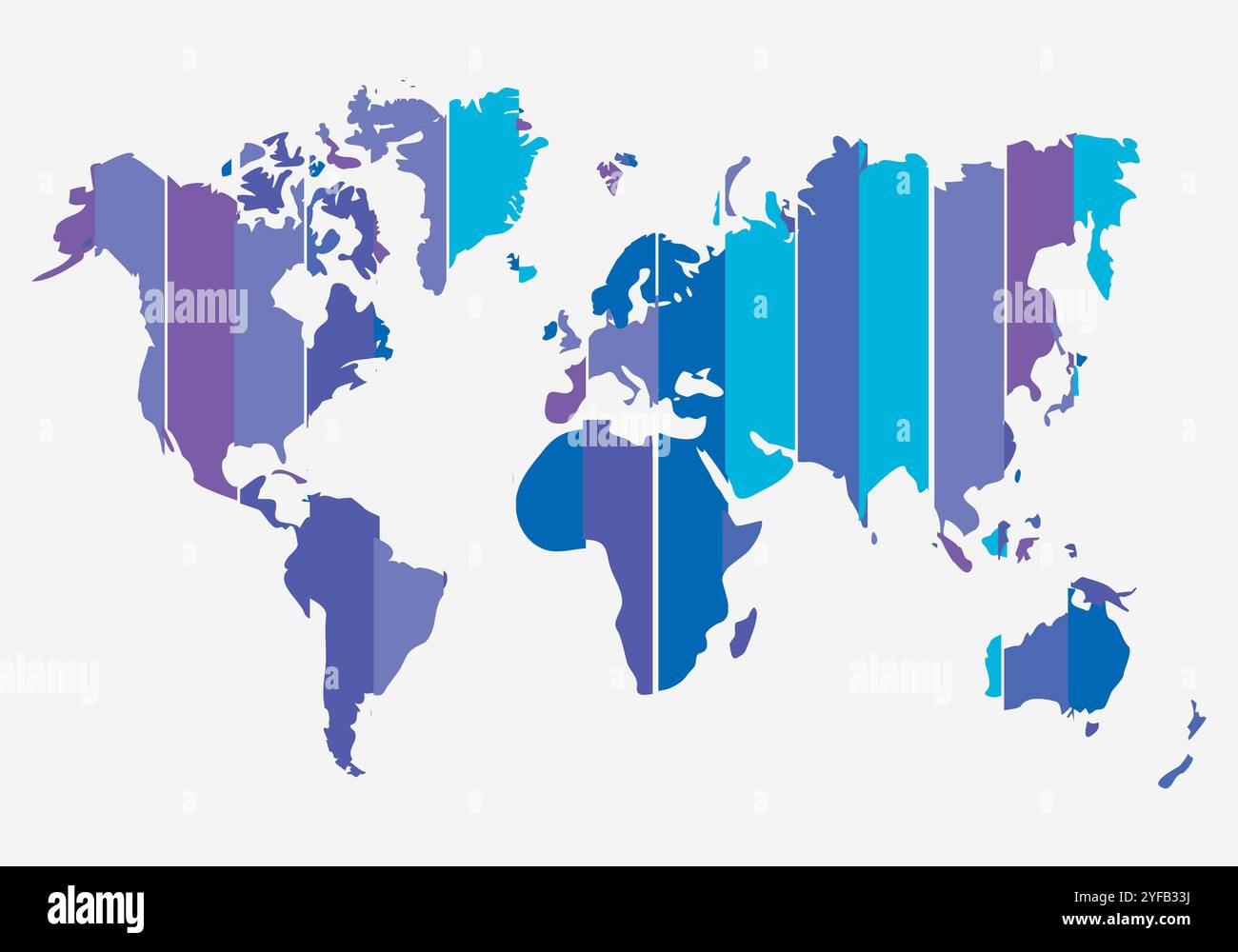 World map. Creative vector illustration. Light background. Business ...