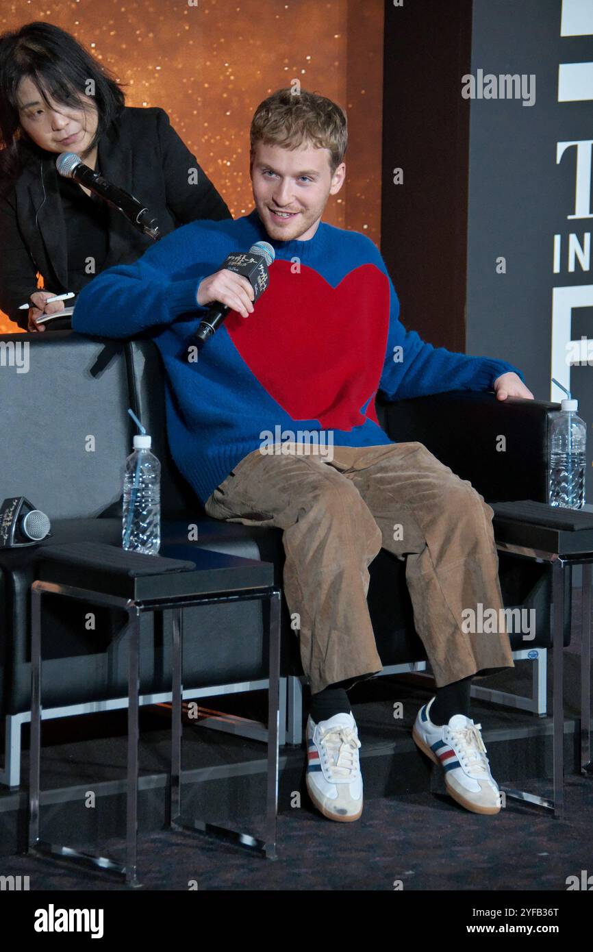 Tokyo, Japan. 04th Nov, 2024. Actor Fred Hechinger attends the talk ...