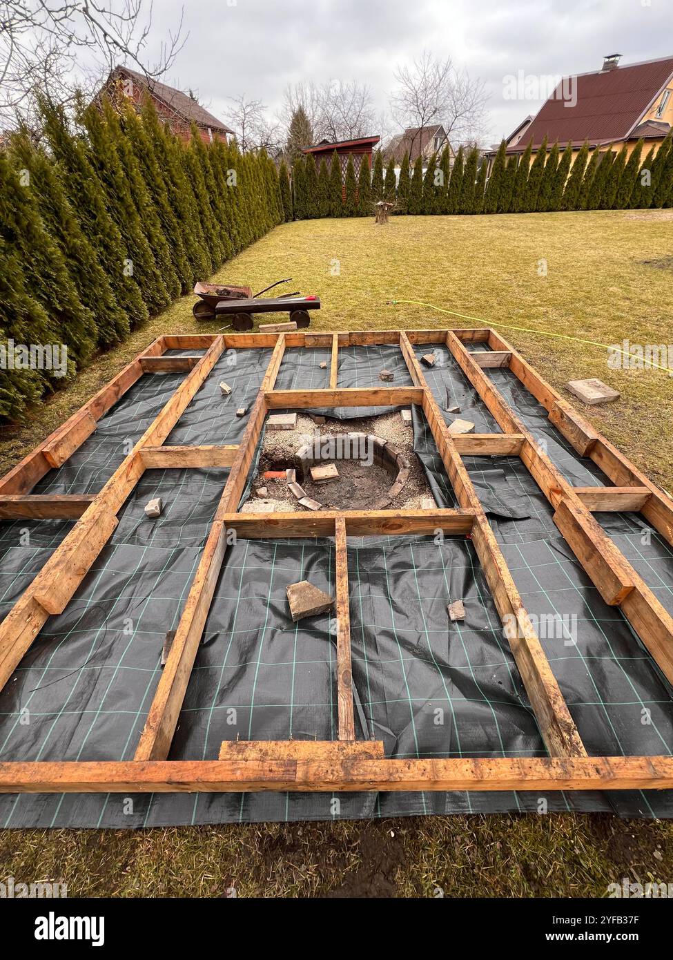 Wooden deck framing hi-res stock photography and images - Alamy