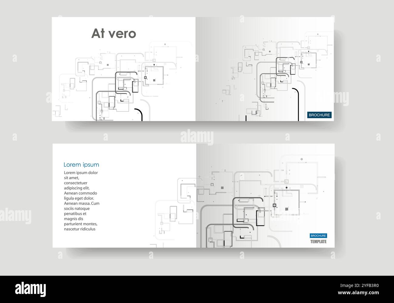 Blank template. Web banner layout. Advertising flyer brochure with ...