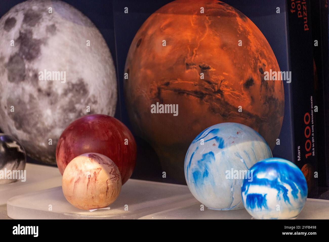 Marble Terrestrial Planets Pack in the Museum of The Future in Dubai ...
