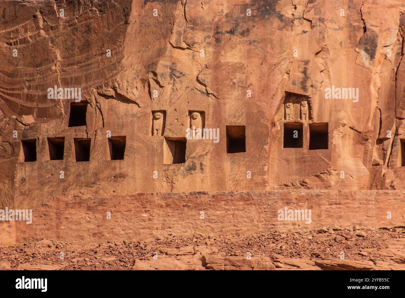 Lion Tombs of Dadan site in Al Ula, Saudi Arabia Stock Photo - Alamy