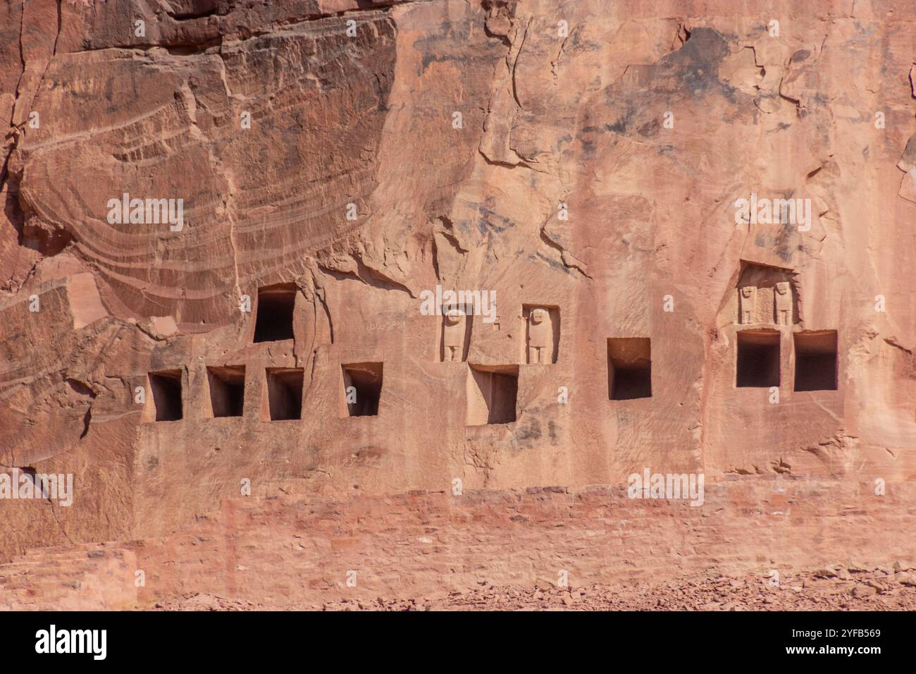 Lion Tombs of Dadan site in Al Ula, Saudi Arabia Stock Photo - Alamy